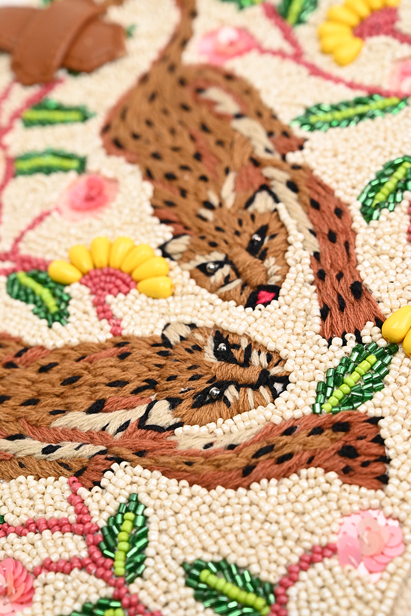 Temur Leopard Fringed Tote – America & Beyond