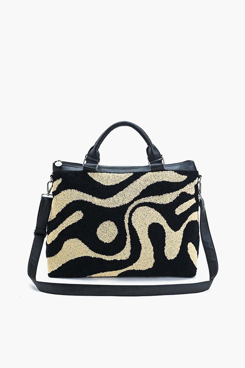 The Soho Inked Tufted Tote | America & Beyond