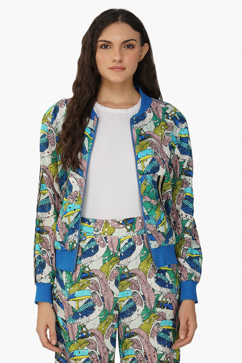 Tiffany Printed Bomber Jacket – America & Beyond