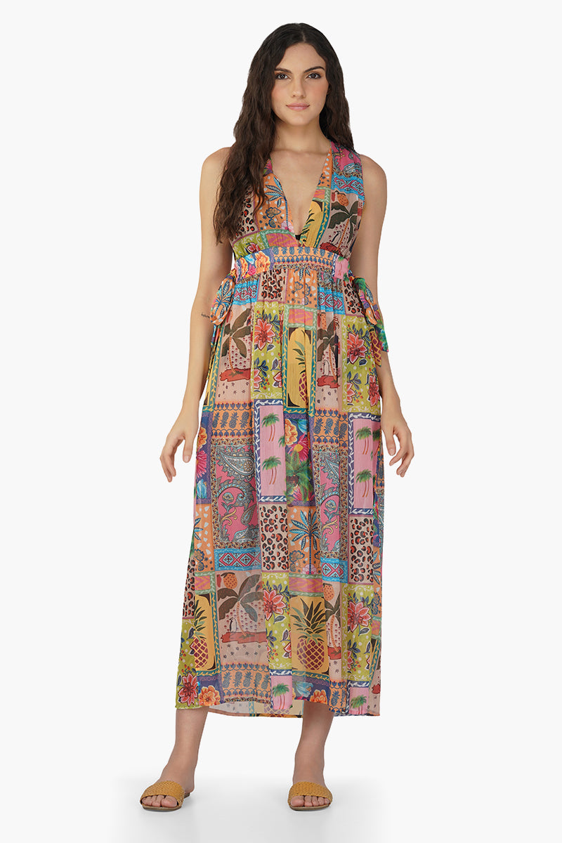 Macaw Pineapple Cover Up Dress | America & Beyond