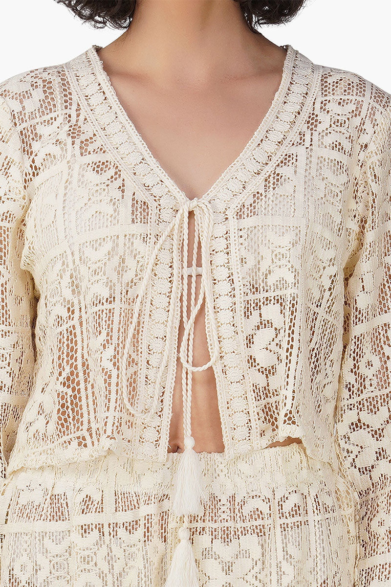 Margot Lace Crochet Coord Set – America & Beyond