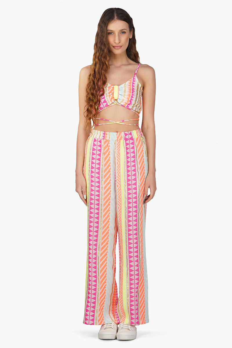 Fluorescent Striped Top – America & Beyond