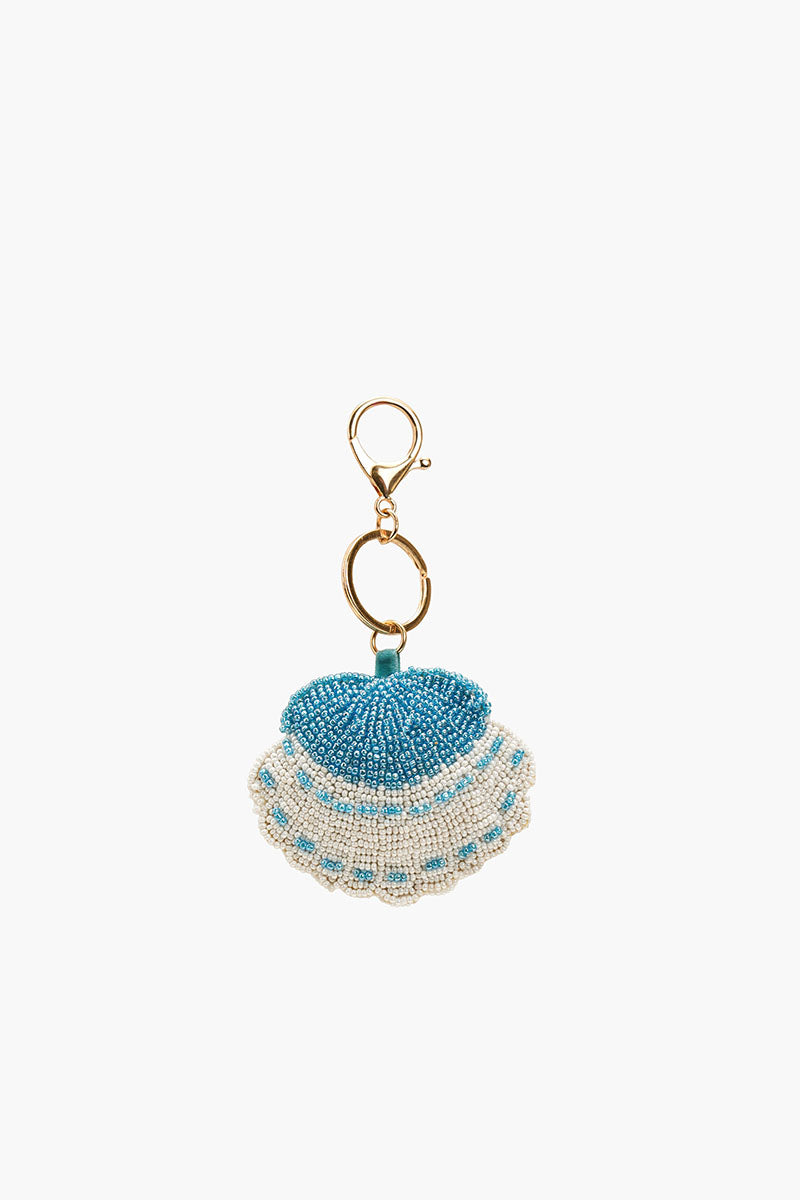 Pearl Shell Beaded Charm Keychain | America & Beyond